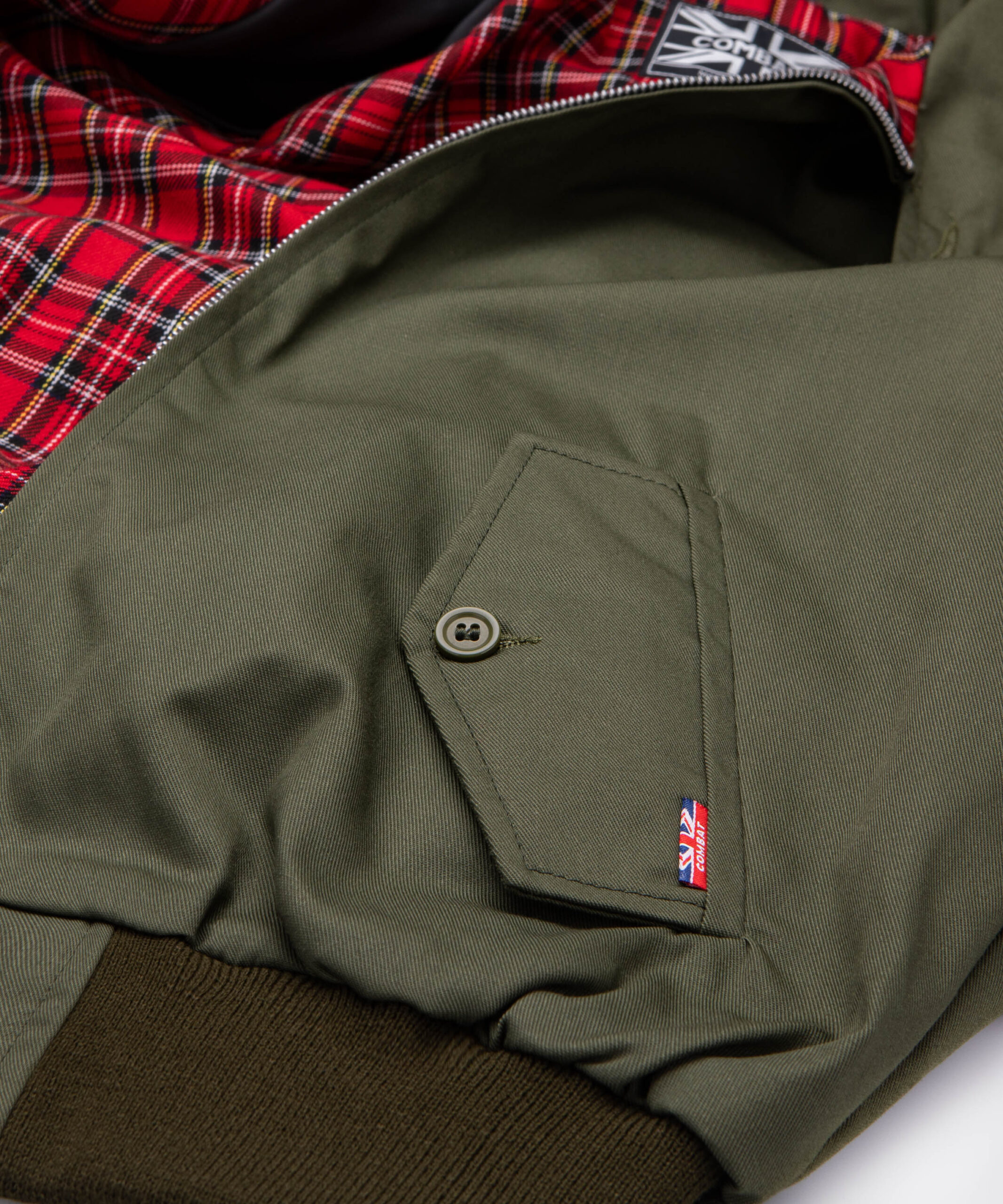 Harrington Jacket Khaki Combat Classic 237, Made in England - Bennevis ...