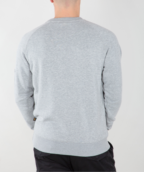 Alpha Industries X-FIT Sweat Rep Grey Heather - Bennevis Clothing